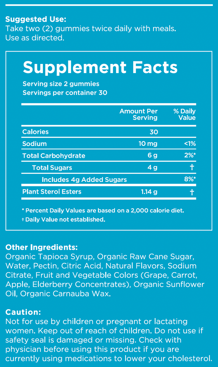 Piper Biosciences Plant Sterol Gummies
