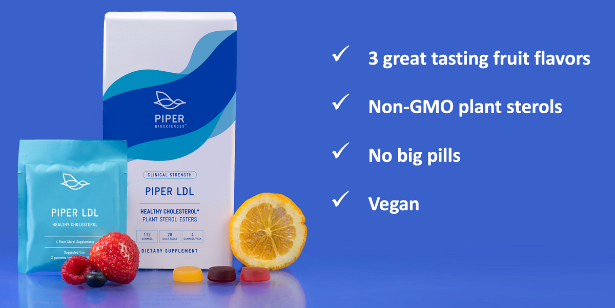 Cholesterol Lowering Plant Sterol Gummies* from Piper Biosciences