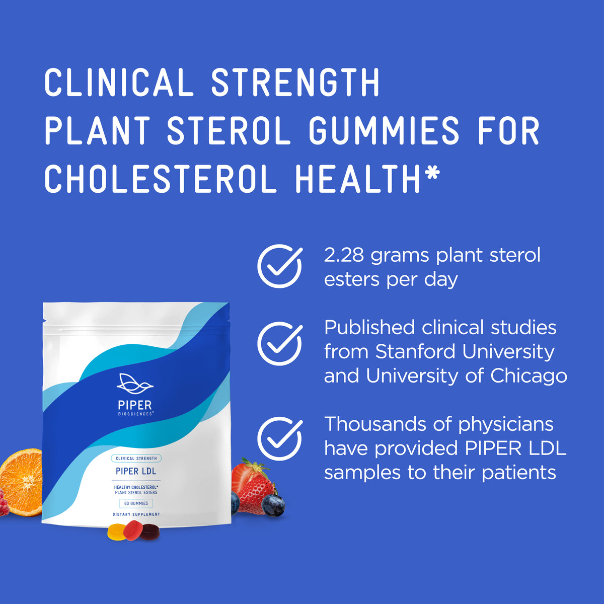 Piper Biosciences Plant Sterol Gummies